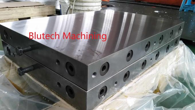 Heating Cooling Hydraulic Press Platen For Rubber Sheets / Parts